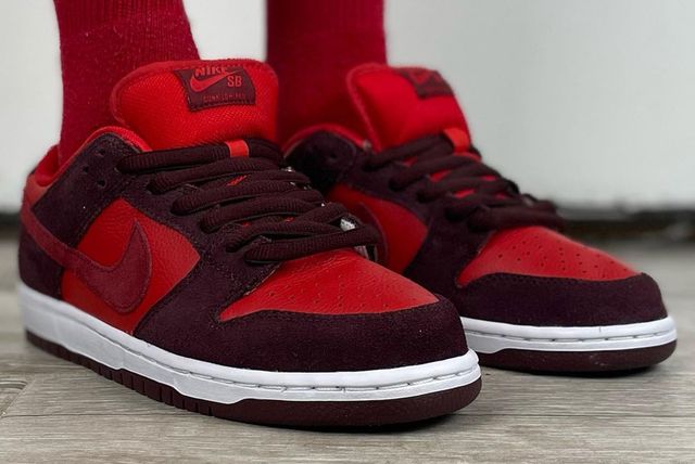 Official Images are Out! Nike SB Dunk Low 'Cherry' - Sneaker Freaker