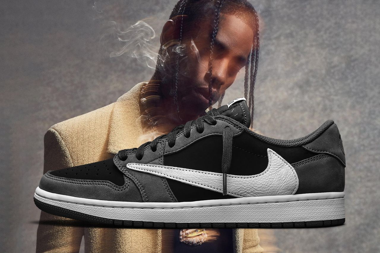 Travis Scott x Air Jordan 1 Low Releasing in ‘Black/Phantom’ This ...