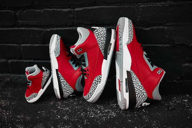 The Air Jordan 3 'Red Cement' Fires Up in Family Sizes at JD Sports ...
