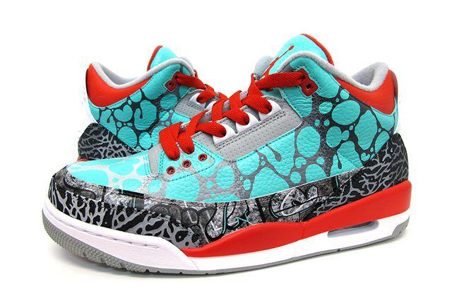 Sekure D Air Jordan 3 Custom (Tiffiti) - Releases