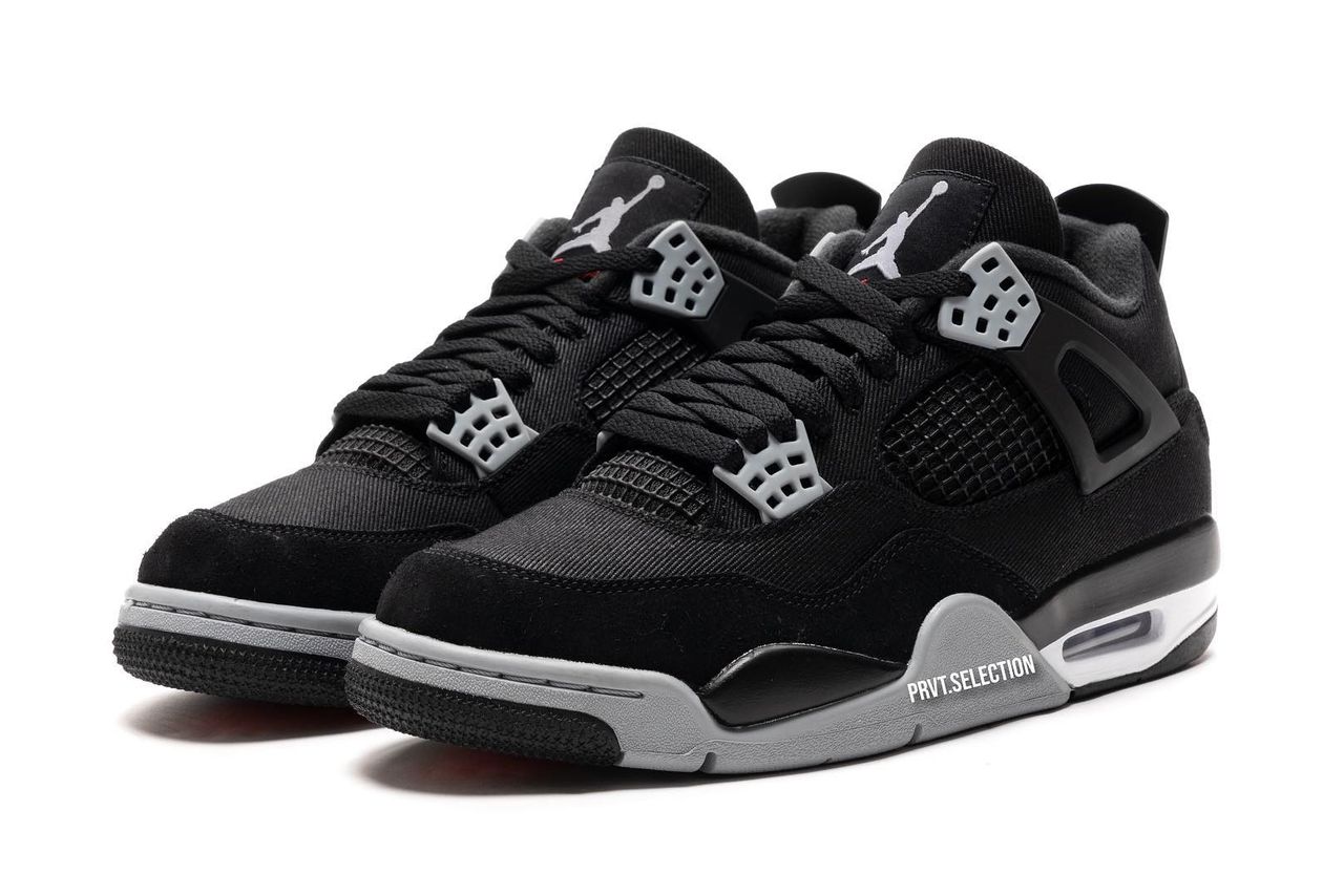 Up Close with the Air Jordan 4 'Black Canvas' - Sneaker Freaker