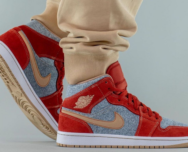 The Air Jordan 1 Mid ‘Denim’ References a Classic Jeans Colab - Sneaker ...