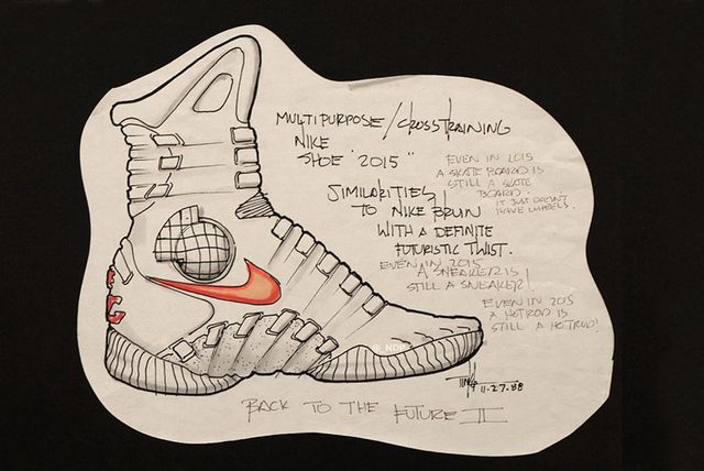 Tinker Hatfield's First Sketches Of The Nike Mag Show Its Real Purpose ...