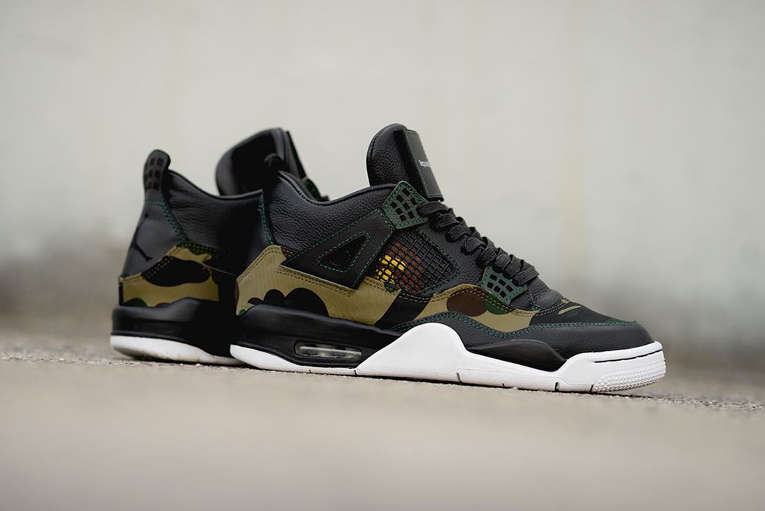 BespokeIND Drop Custom Gore-Tex BAPE x Air Jordan 4 - Releases