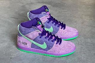 Nike SB Dunk High 4/20 ‘Reverse Skunk’ Releases Exclusively at Familia ...