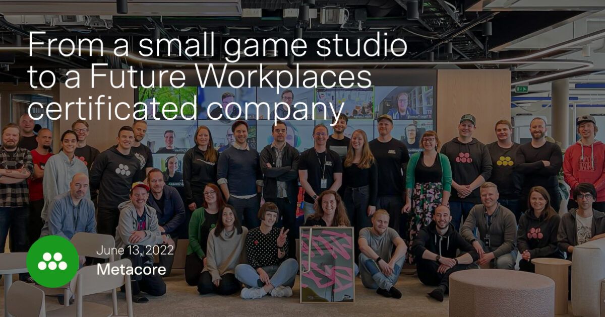 From a small game studio to a Future Workplaces certificated company