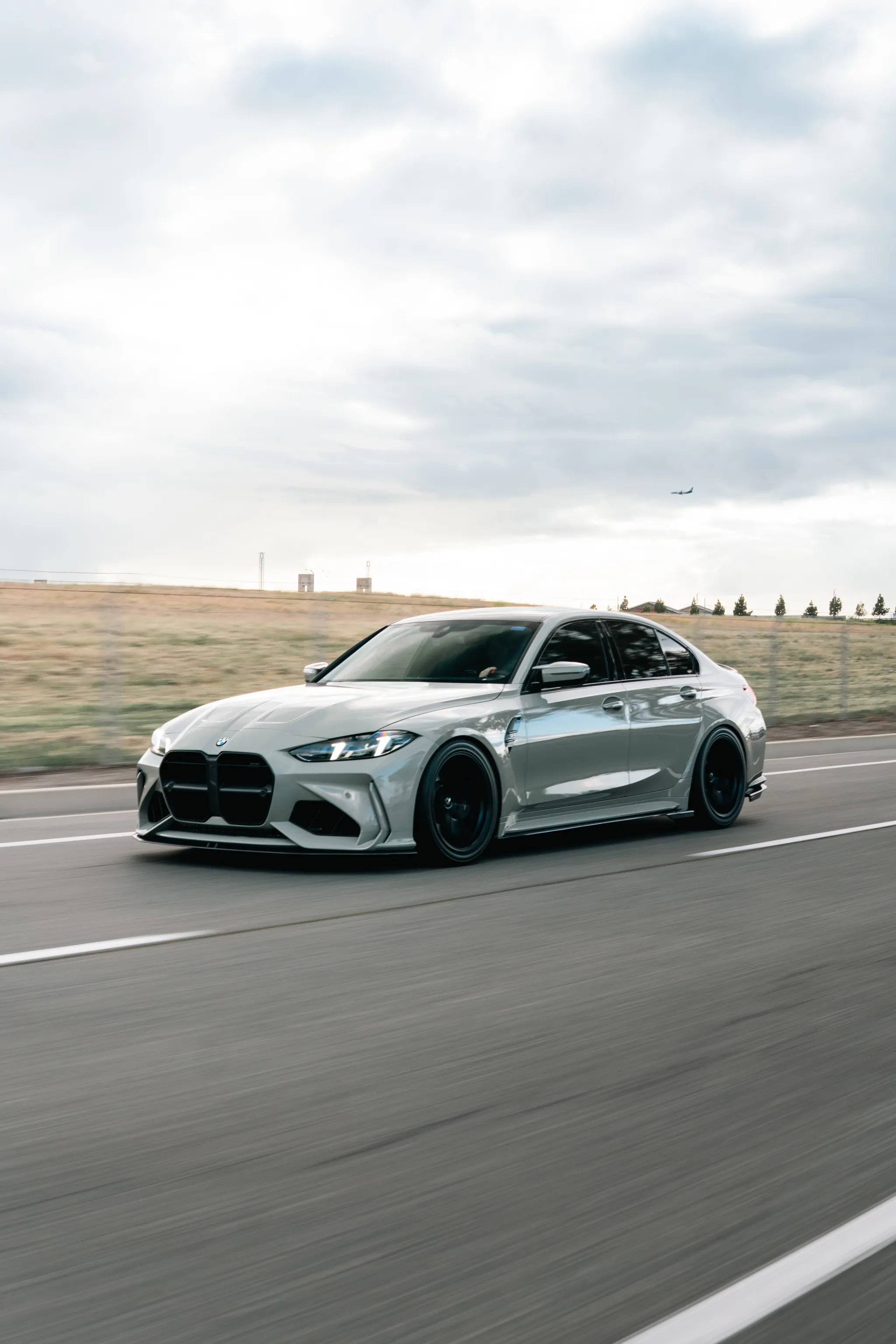 BMW G80 M3 with 19" VS-5RS Wheels in Satin Black
