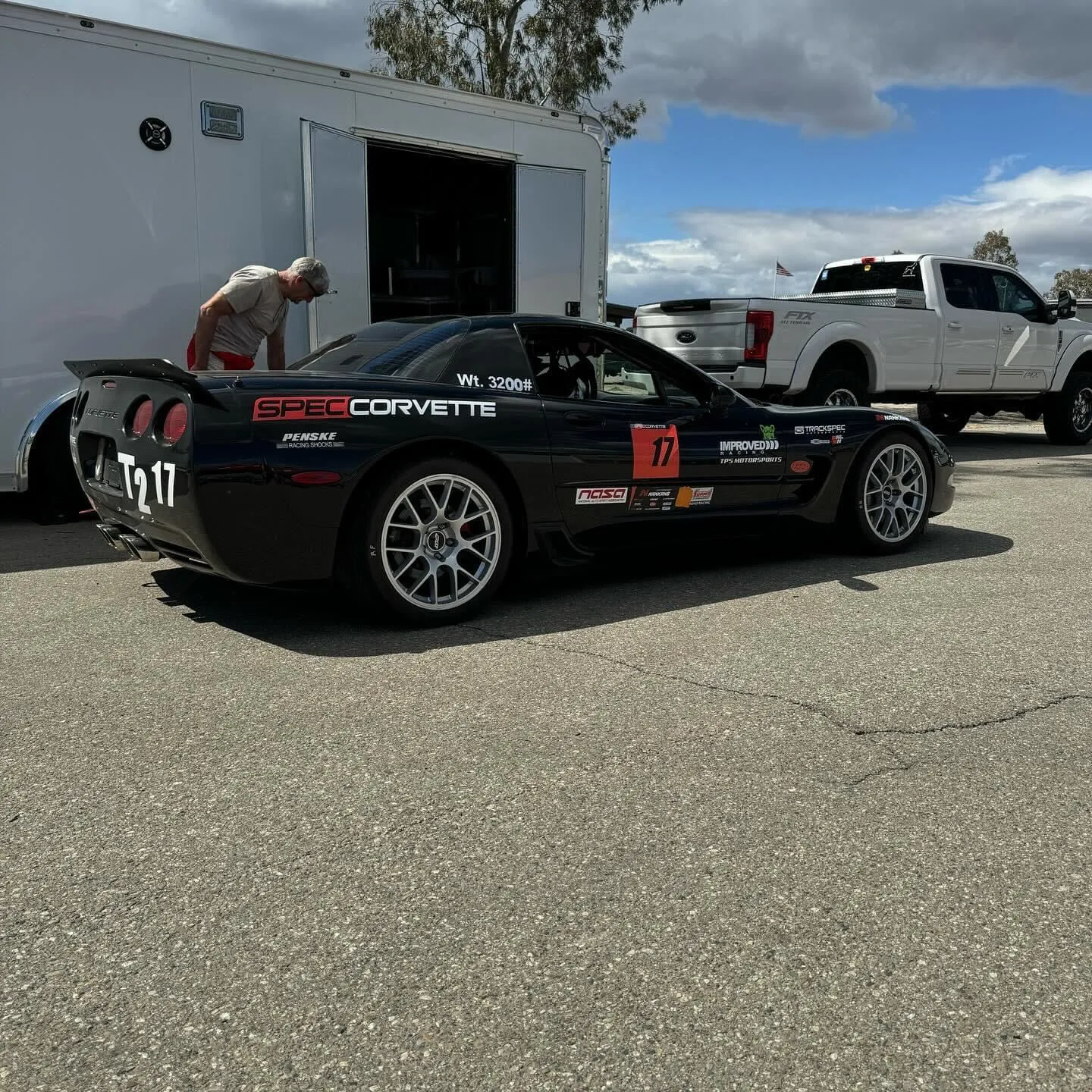 Chevrolet C5 Spec Corvette with 18" EC-7 Wheels in Race Silver