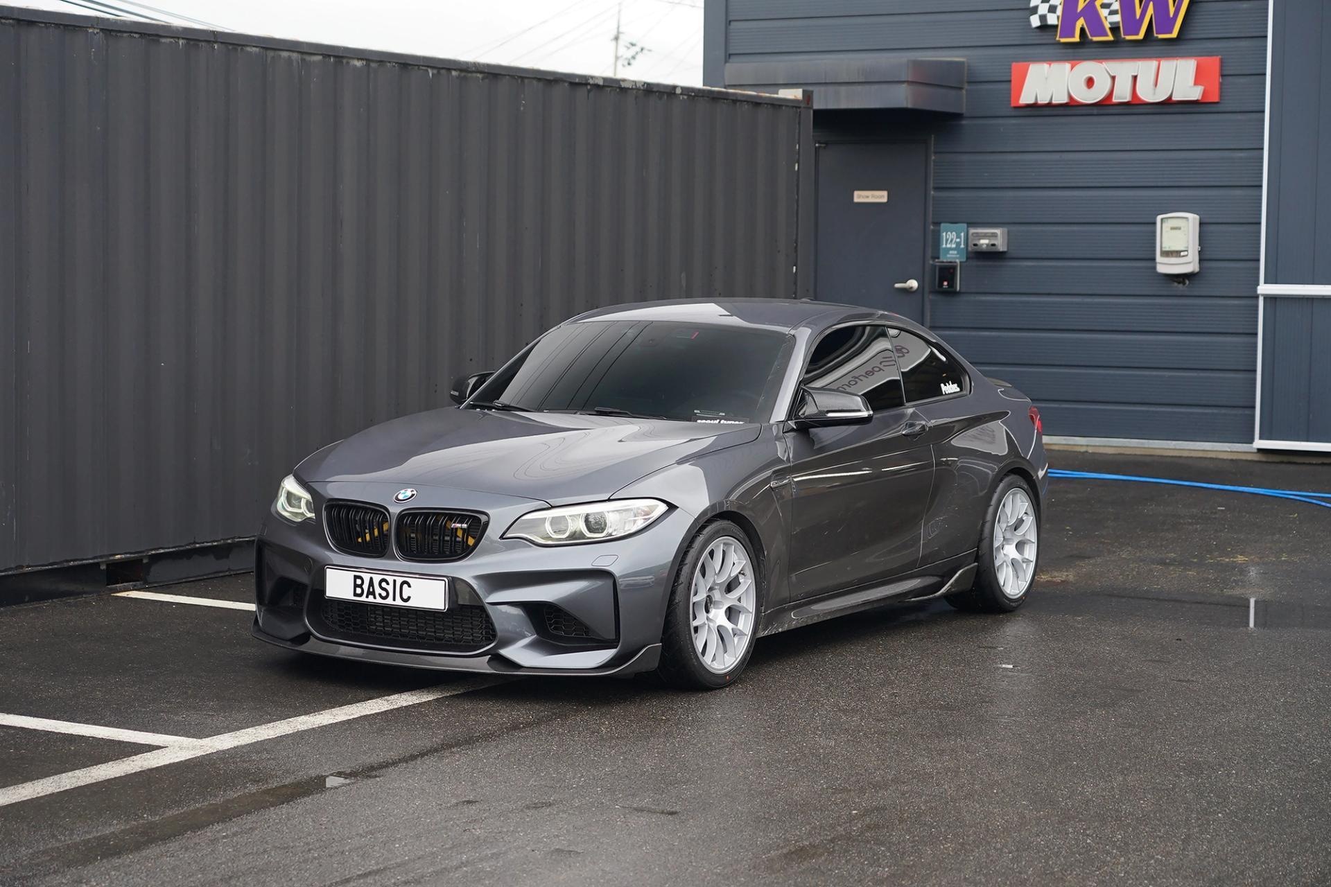 BMW F87 M2 with 18" EC-7 Wheels in Race Silver