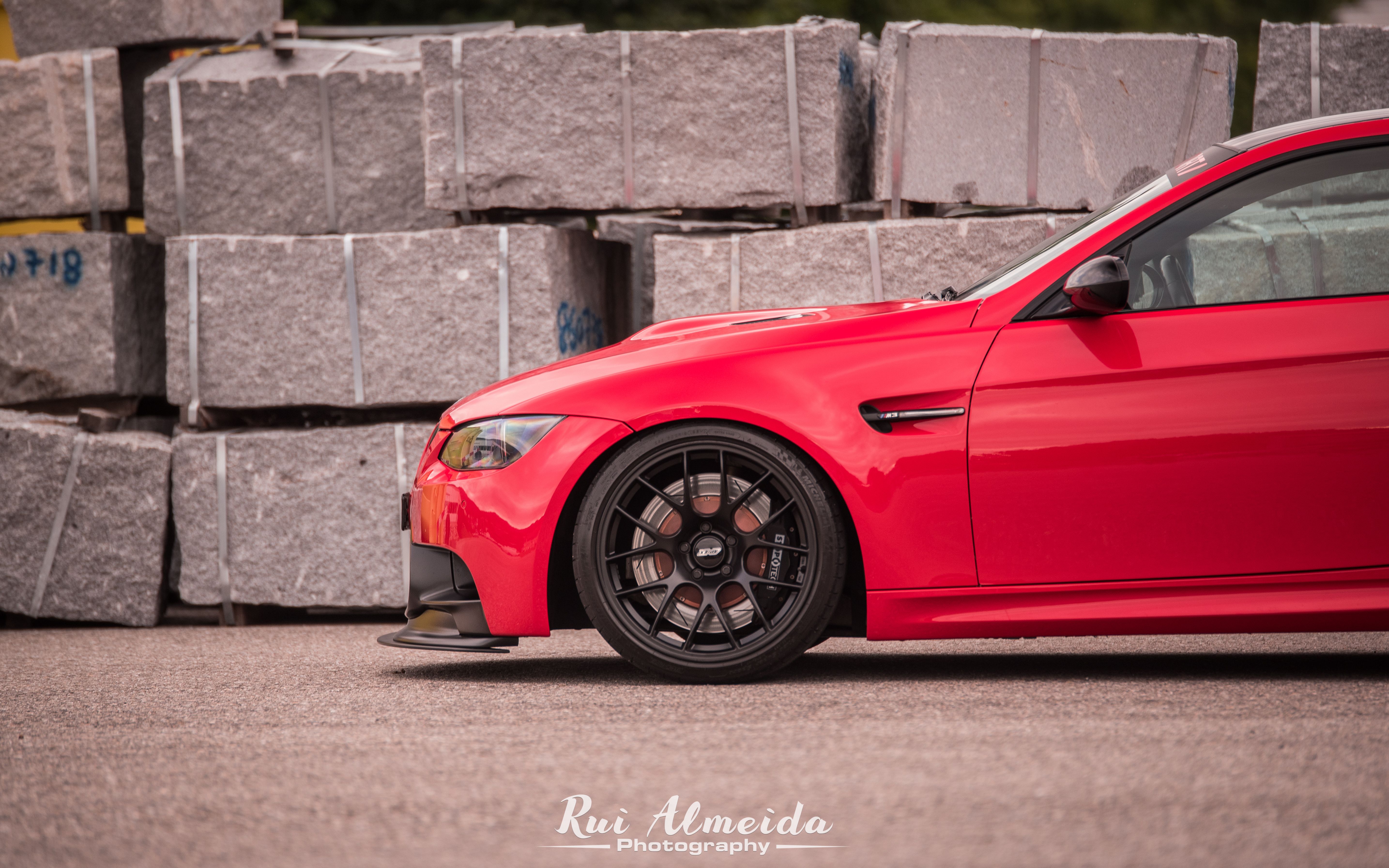 BMW E92 Coupe M3 with 19" EC-7 Wheels in Satin Black