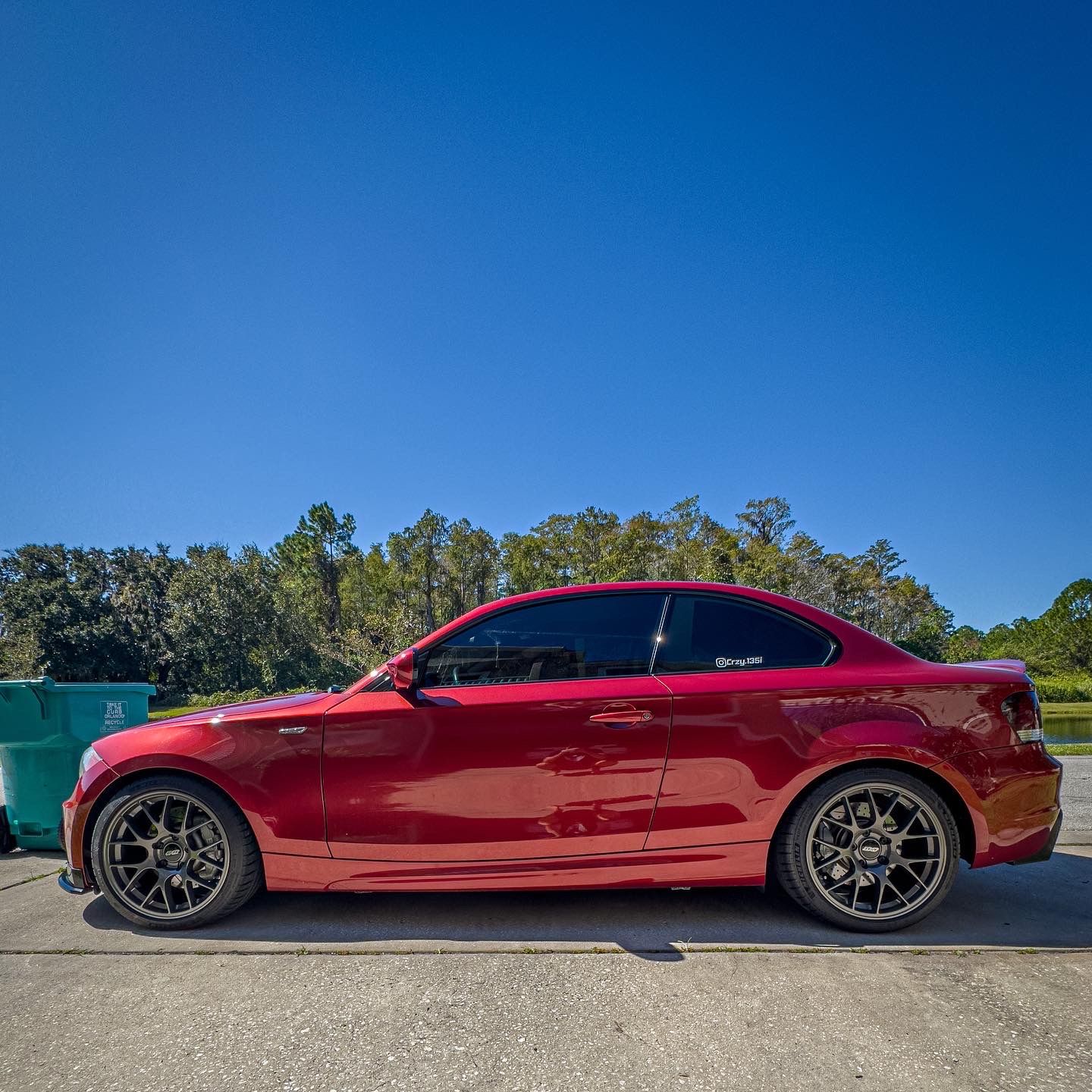 BMW E82 Coupe 1 Series with 18" EC-7 Wheels in Anthracite
