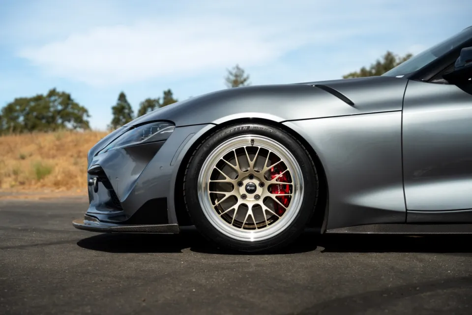 Toyota GR Supra with 19" ML-10RT Wheels in Machined Lip Gloss ...