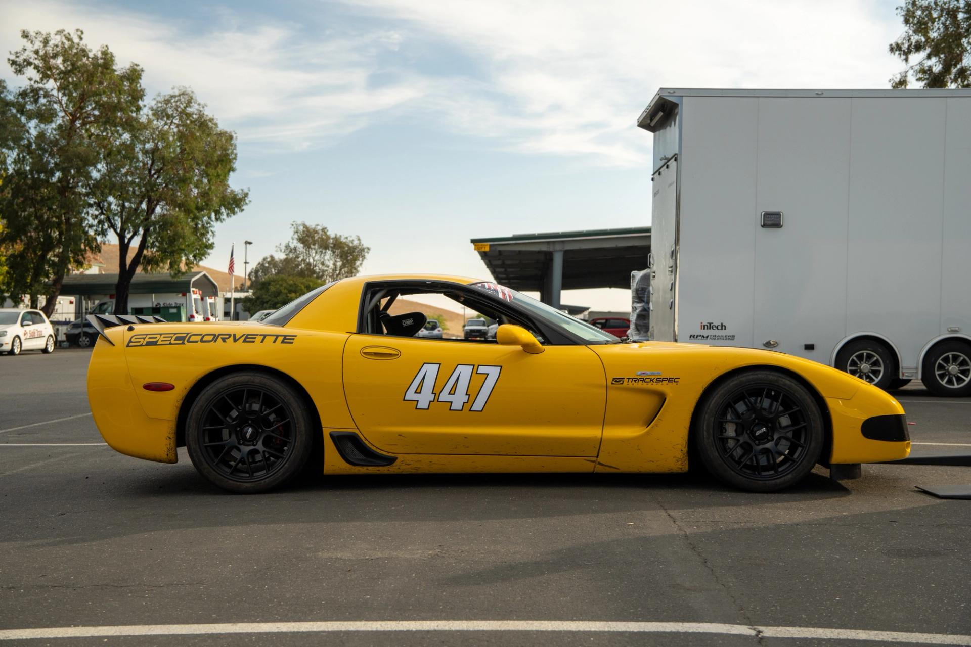 Chevrolet C5 Spec Corvette with 18" EC-7 Wheels in Satin Black