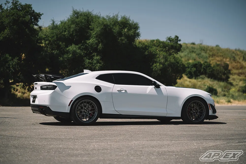 Chip's Camaro ZL1 1LE Track Car with 19" APEX ARC-8 Wheels