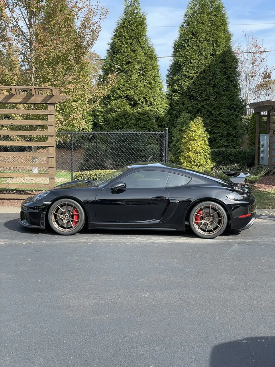 Porsche 718 Cayman GT4 with 19" VS-5RS Wheels in Satin Bronze