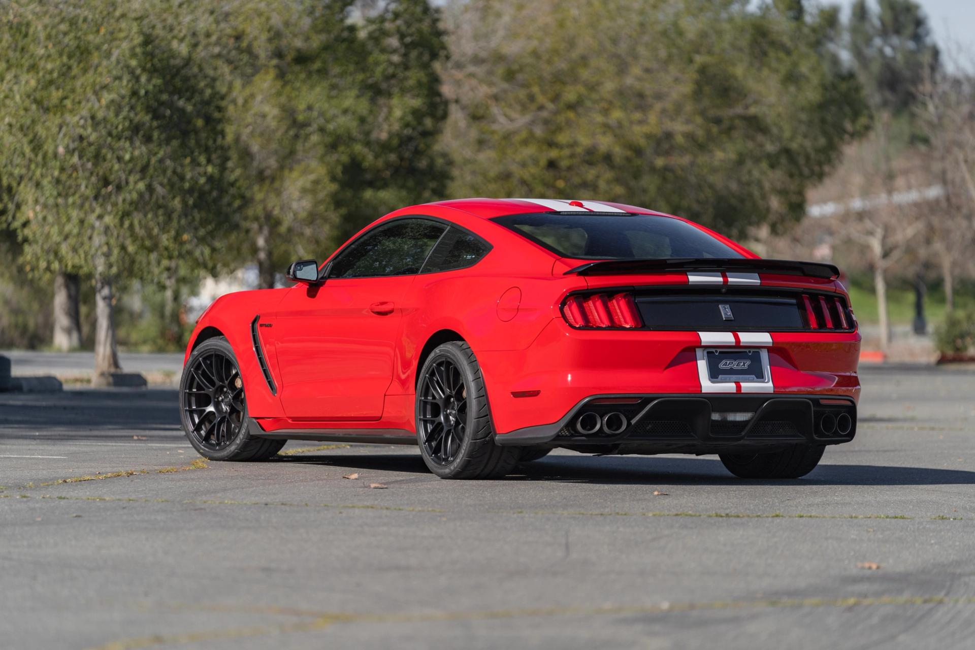Ford S550 Mustang GT350 with 19" EC-7RS in Satin Black on Ford S550 ...