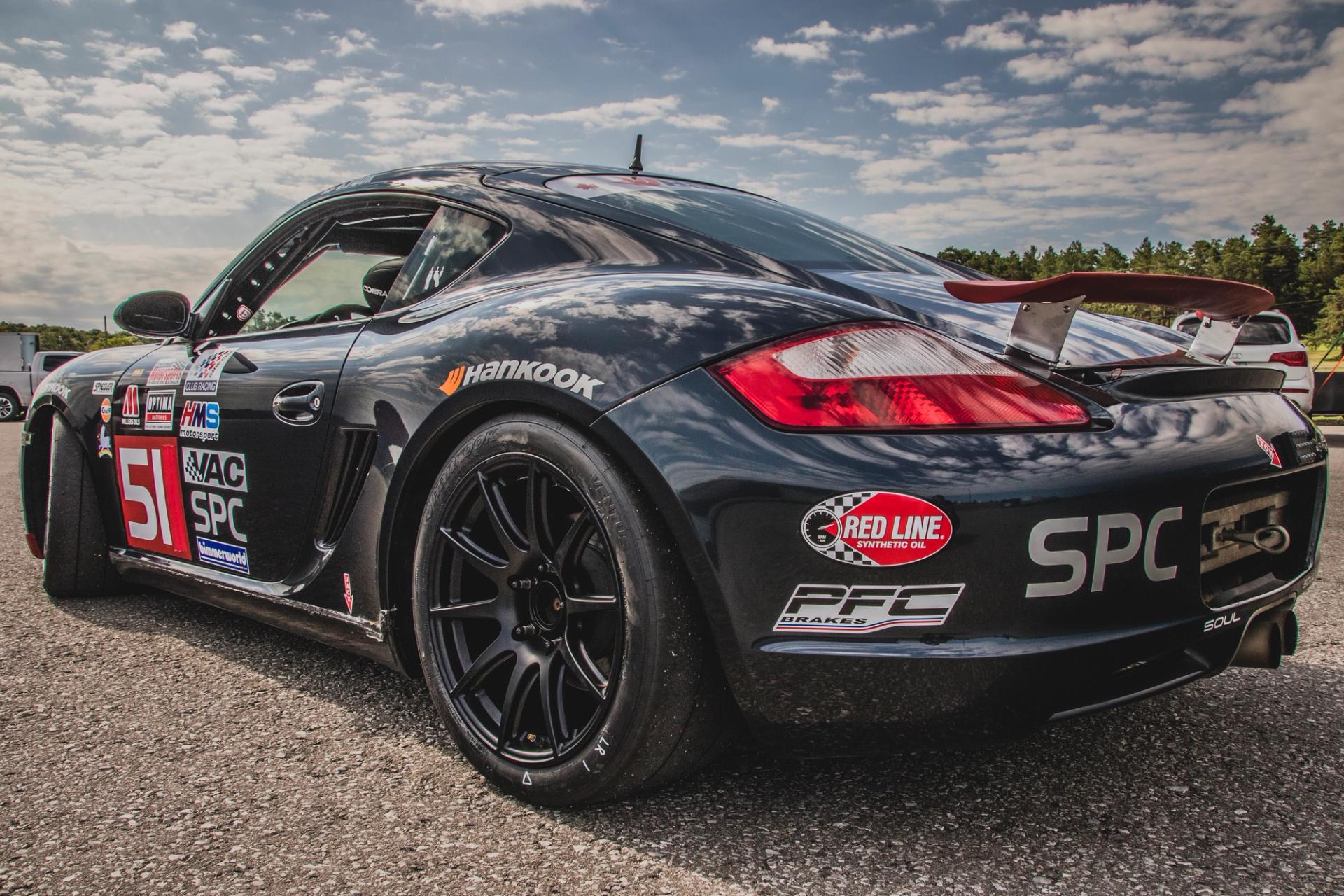 Porsche 987 Spec Cayman (SPC) with 18" SM-10 in Satin Black on Porsche ...