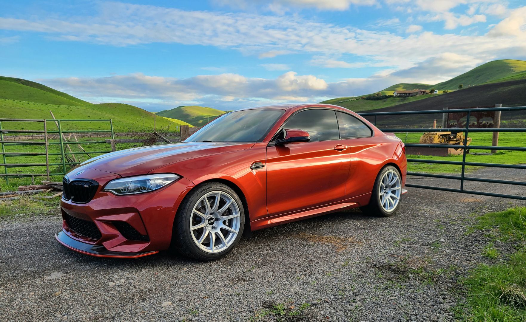 BMW F87 M2 with 18"/19" SM-10 in Race Silver on BMW F87 - Apex Album