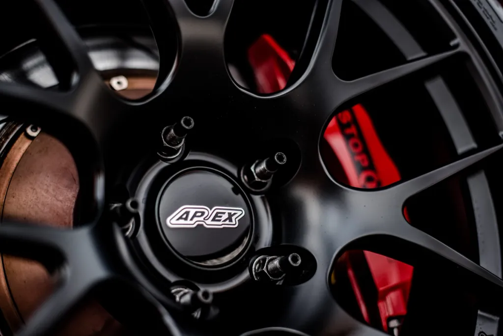 Ferrari Red E92 M3 Track Car on 18″ EC-7R Forged Wheels