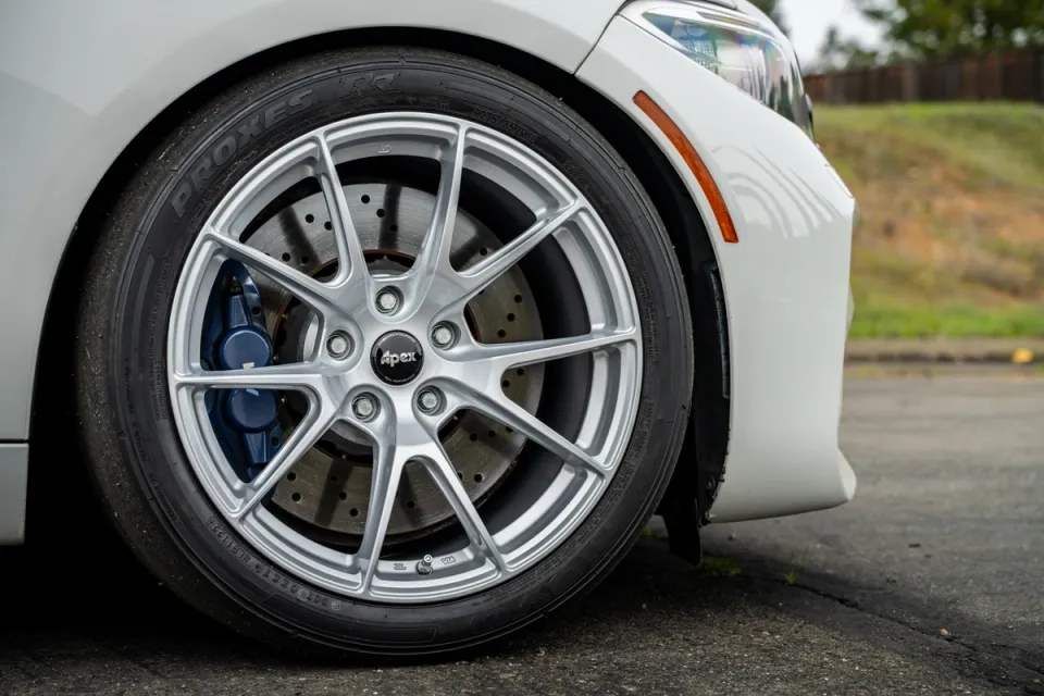 BMW F87 M2 with 18" VS-5 Wheels in Race Silver