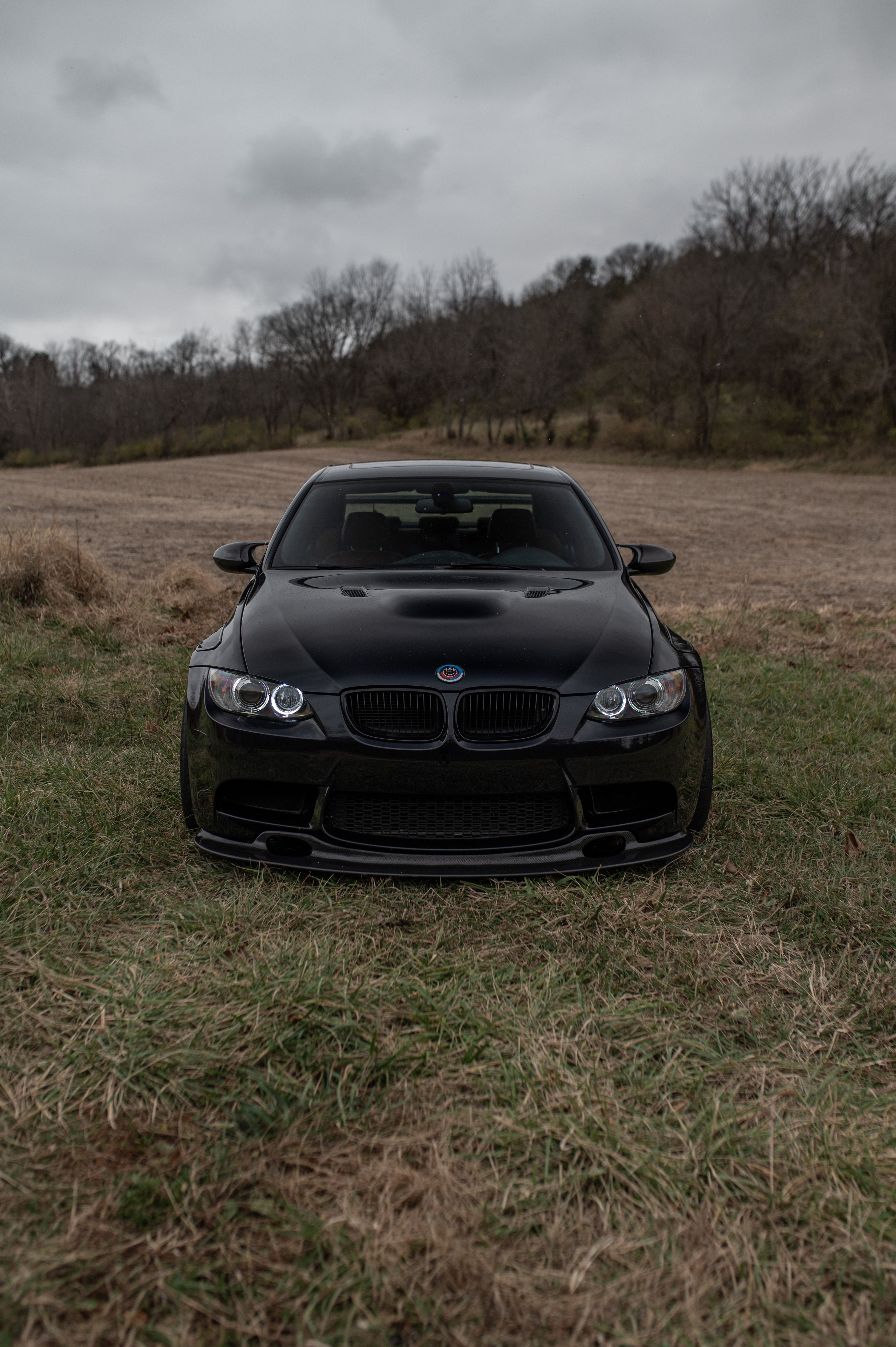 BMW E90 Sedan M3 with 18" ARC-8 in Satin Black on BMW E90 E92 E93 ...