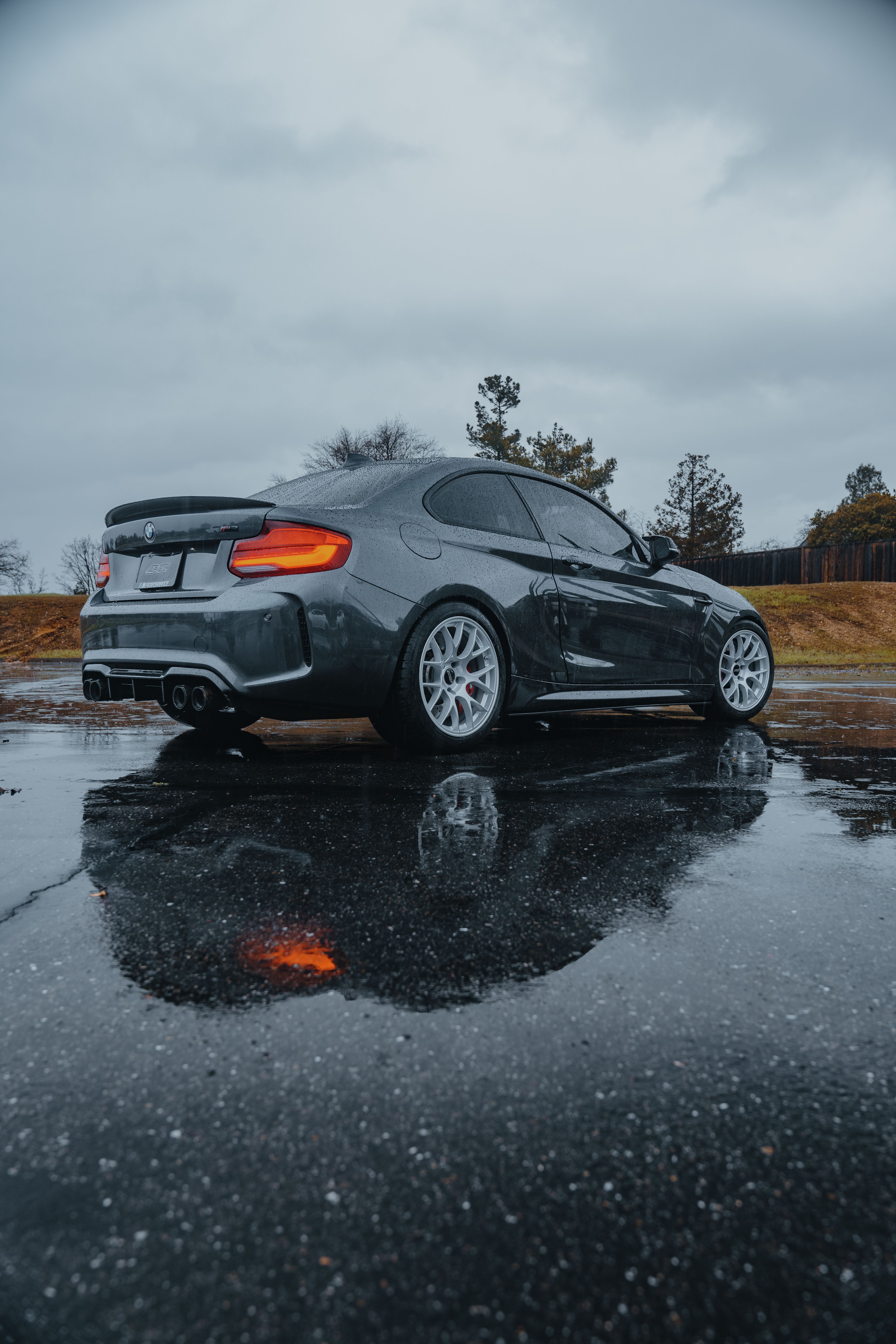 BMW F87 M2 with 18" EC-7 Wheels in Race Silver
