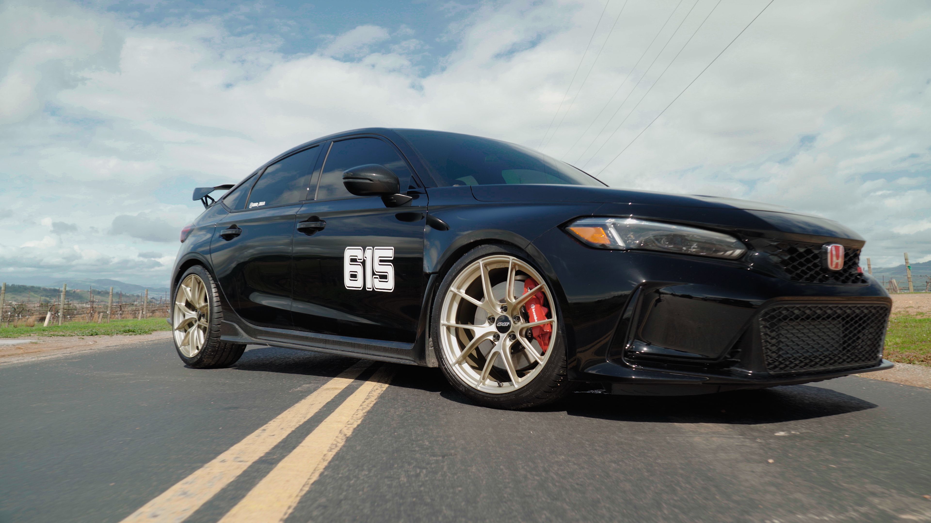 Honda FL5 Civic Type-R with 19" VS-5RS in Motorsport Gold on Honda FL5 ...