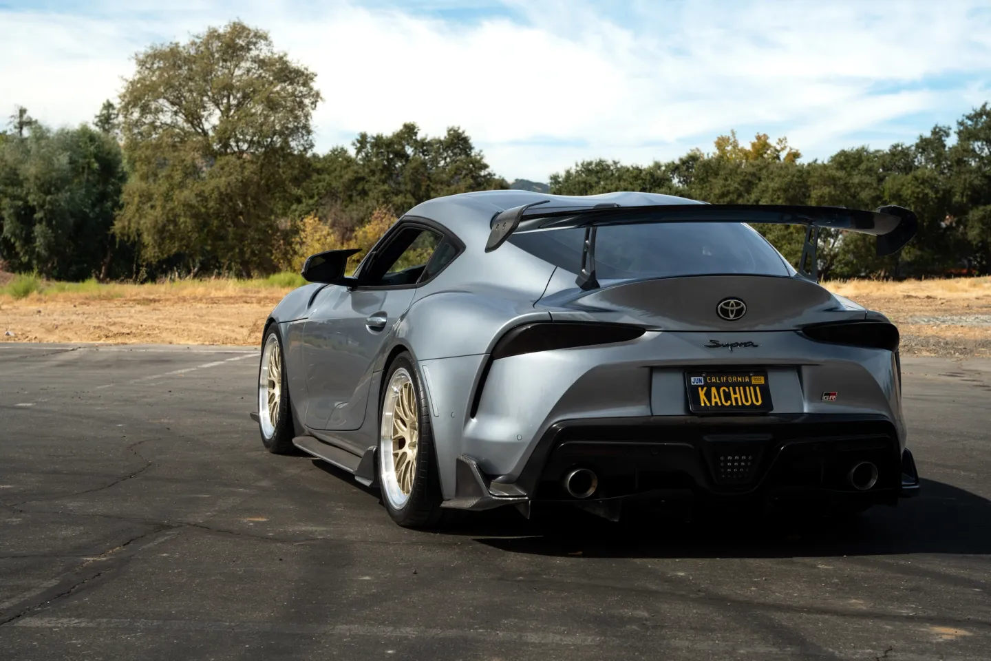 Toyota GR Supra with 19" ML-10RT Wheels in Machined Lip Gloss ...