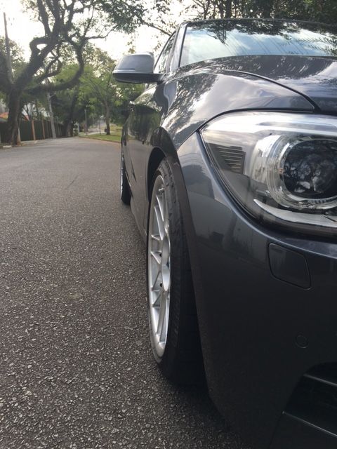 BMW F20 Hatchback 1 Series with 18" ARC-8 Wheels in Hyper Silver