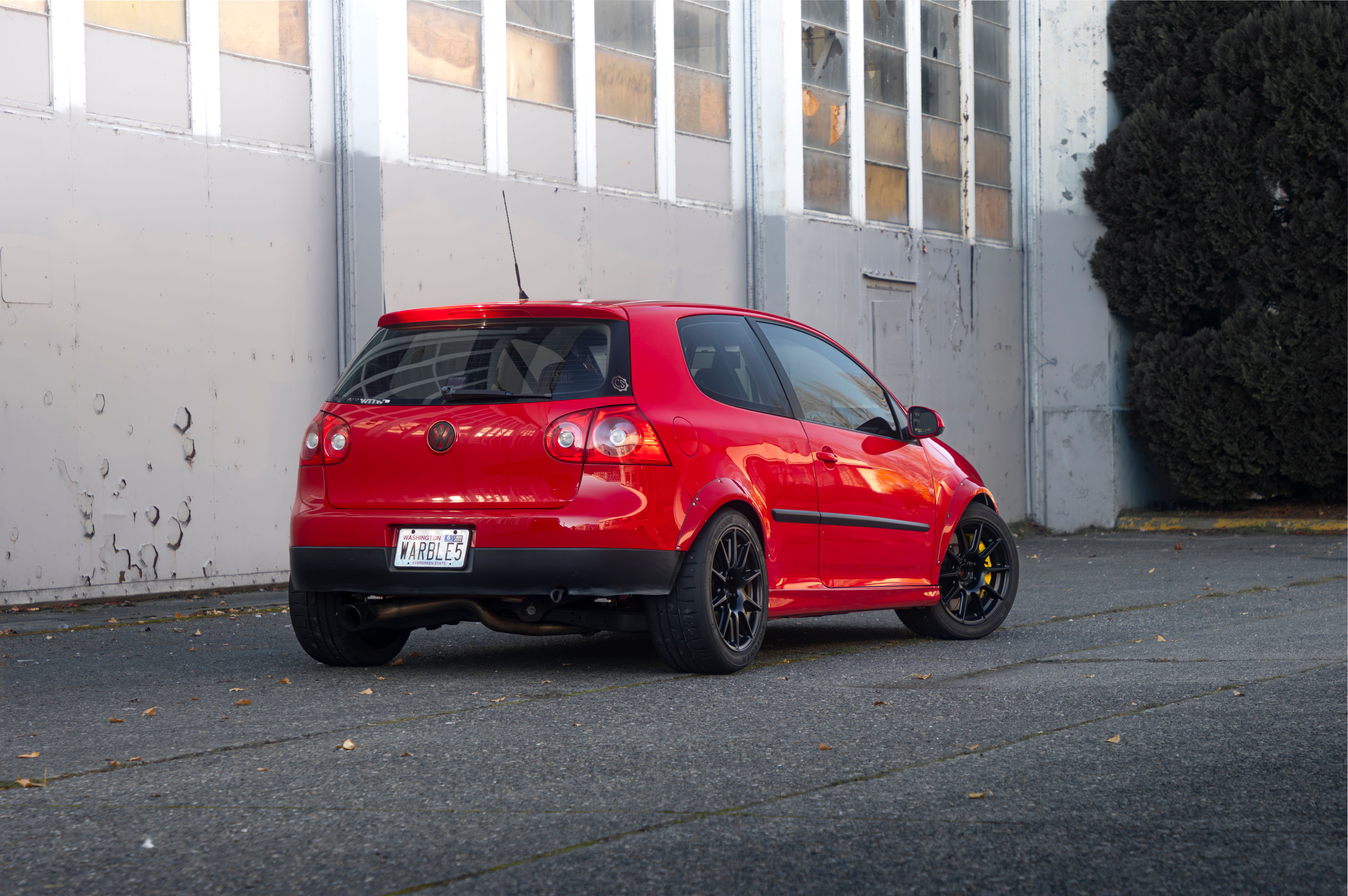VW MK5 Golf with 17" SM-10 in Satin Black on VW MK5 - Apex Album