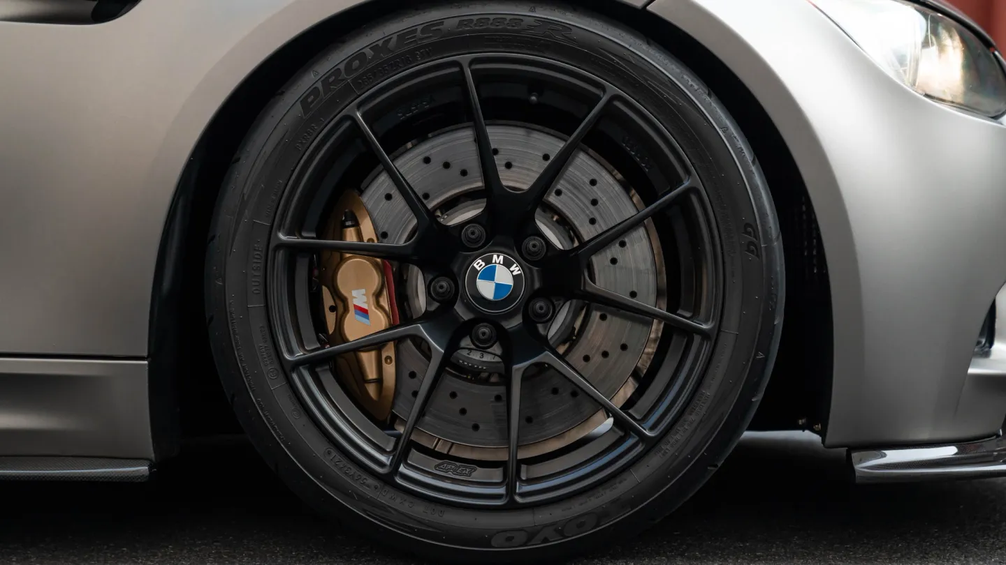 BMW E92 Coupe M3 with 18" VS-5RS Wheels in Satin Black