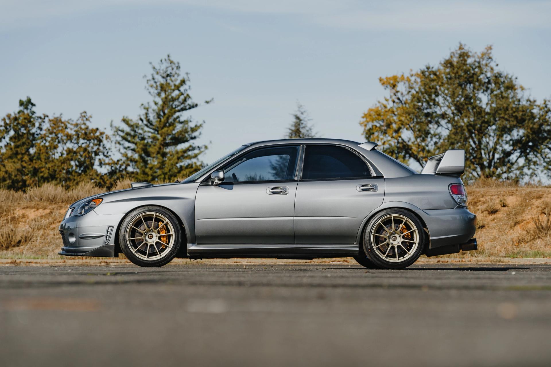 Subaru GD WRX STI with 18" SM-10RS Wheels in Motorsport Gold