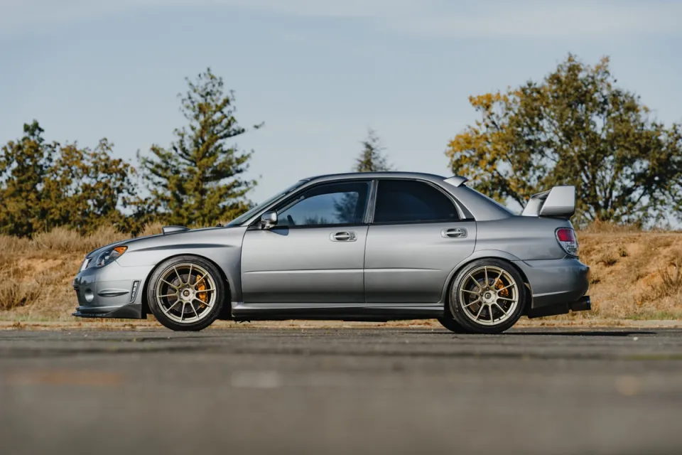 Subaru GD WRX STI with 18" SM-10RS Wheels in Motorsport Gold