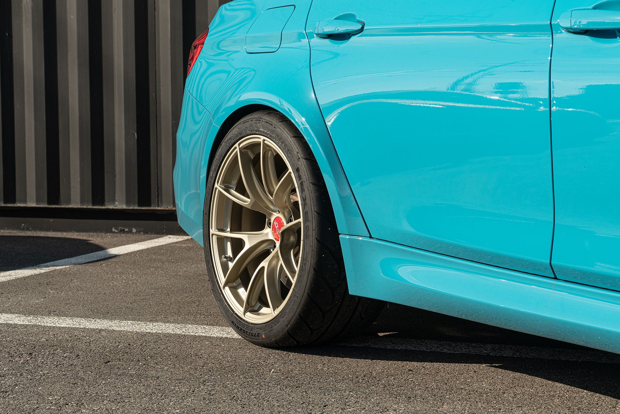 BMW F80 M3 with 19" VS-5RS Wheels in Motorsport Gold