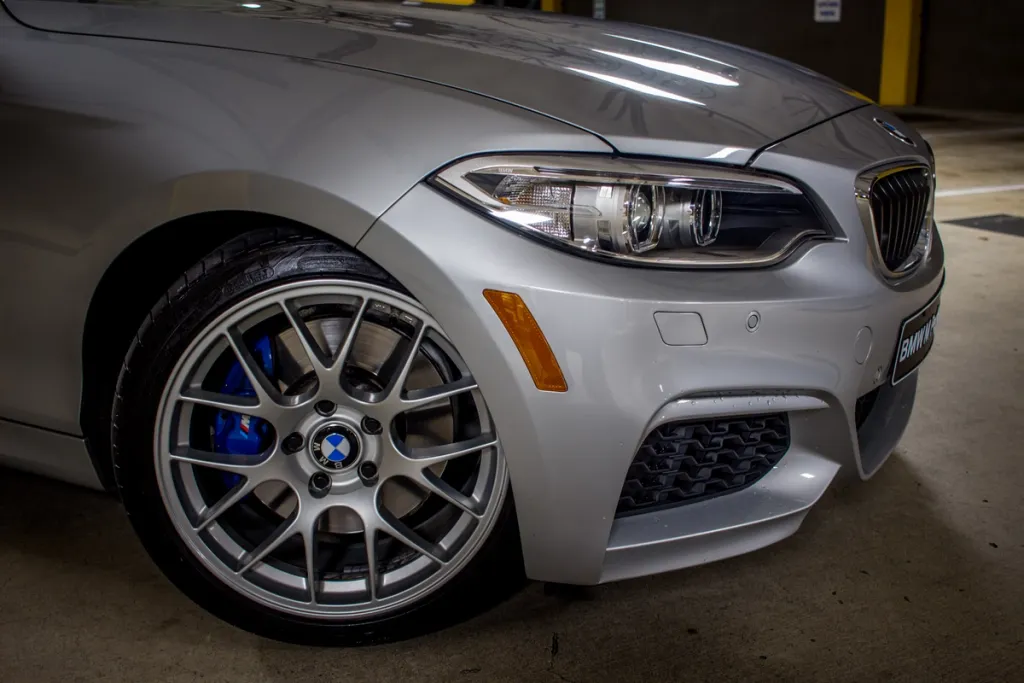 BMW F22 Coupe 2 Series with 18" EC-7 Wheels in Race Silver