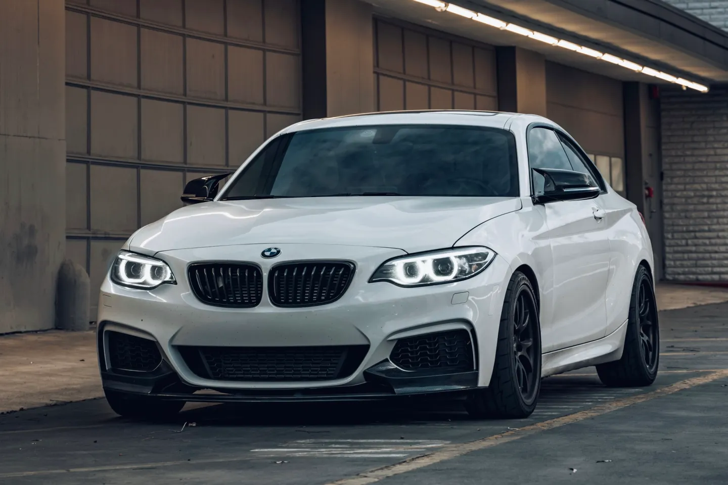 BMW F22 Coupe 2 Series with 18" FL-5 Wheels in Satin Black