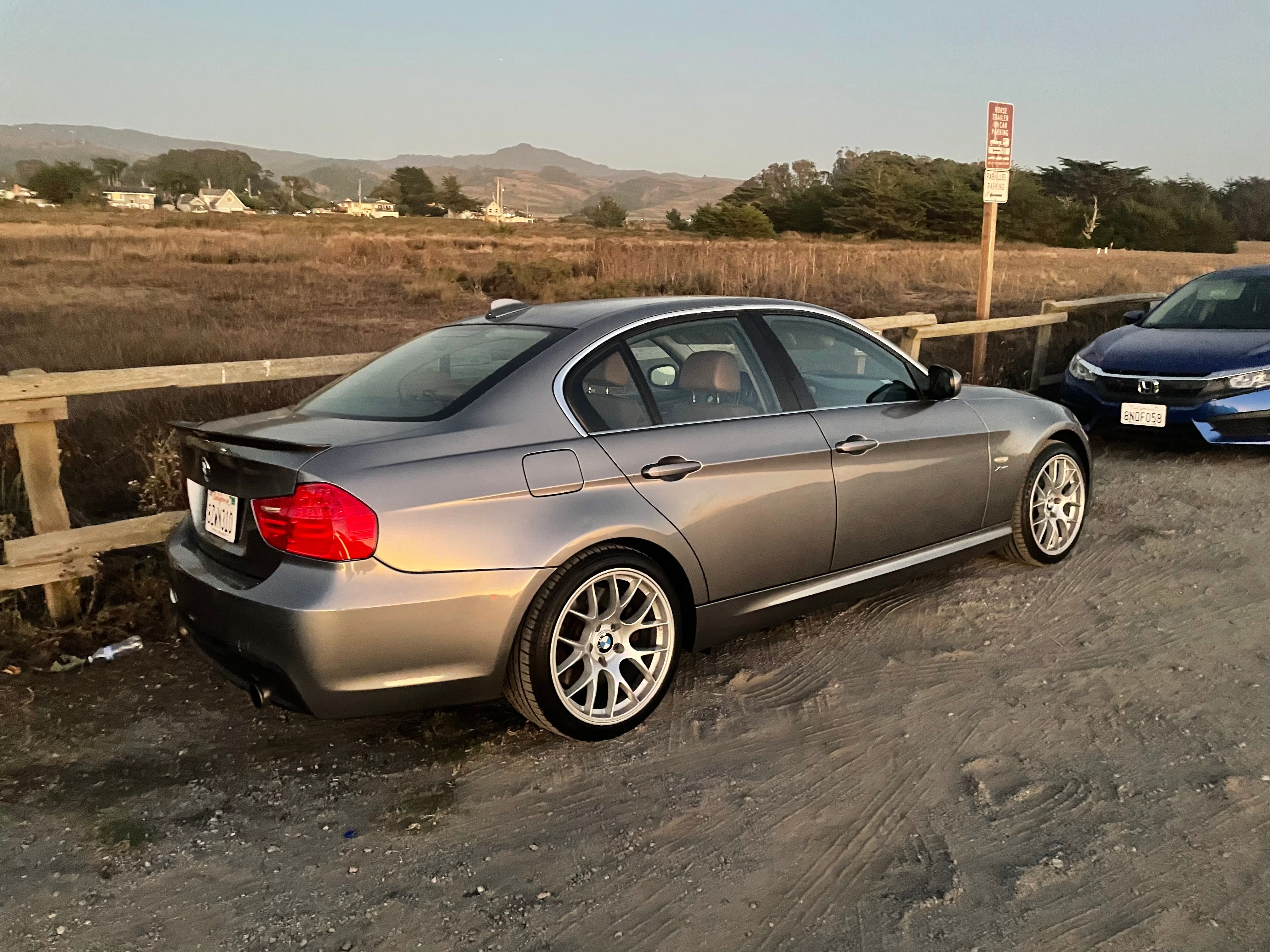 BMW E90 LCI Sedan 3 Series with 18" EC-7 in Race Silver on BMW E90 E91 ...
