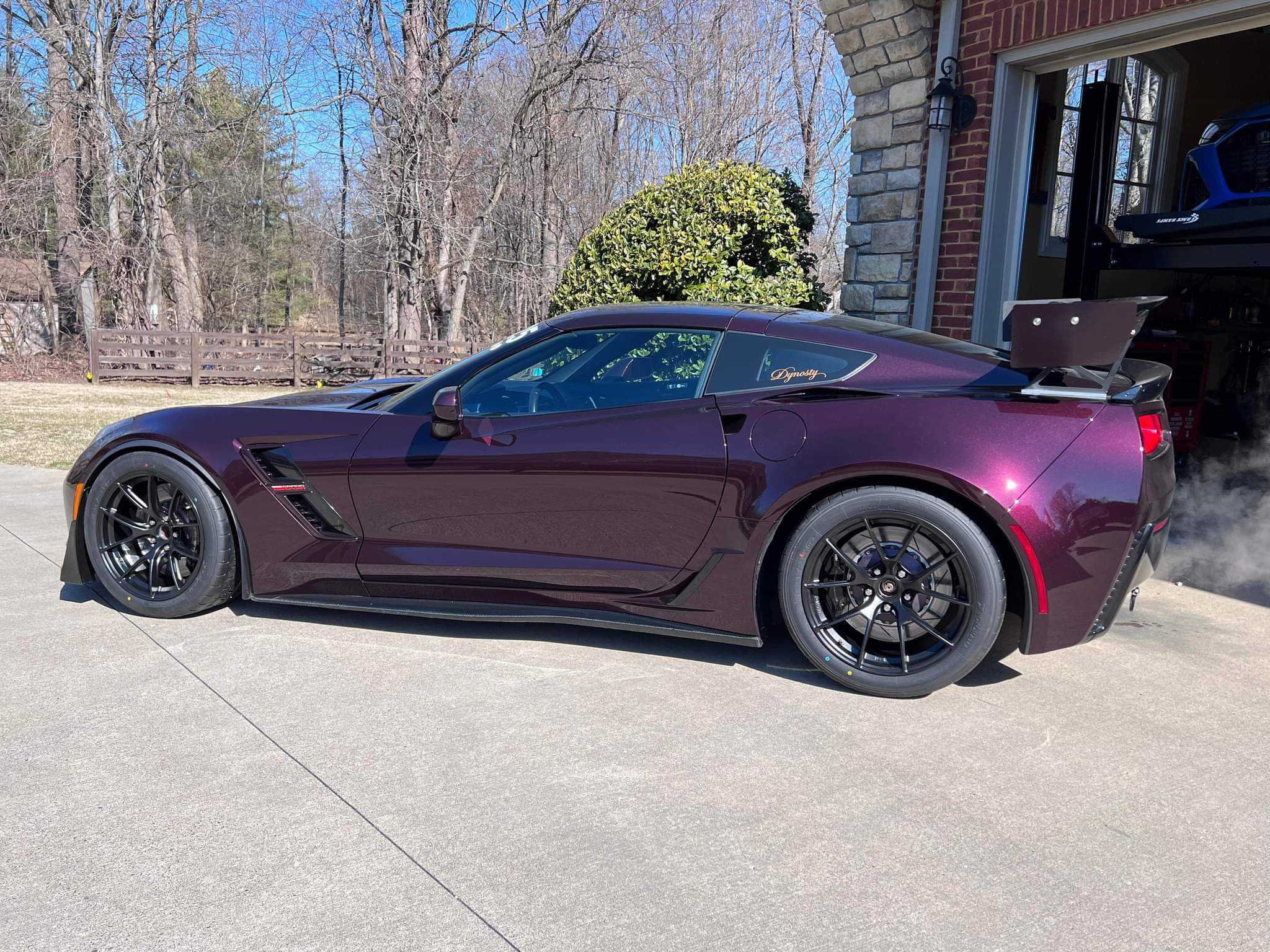 Chevrolet C7 Corvette Grand Sport with 18" VS-5RS in Satin Black on ...