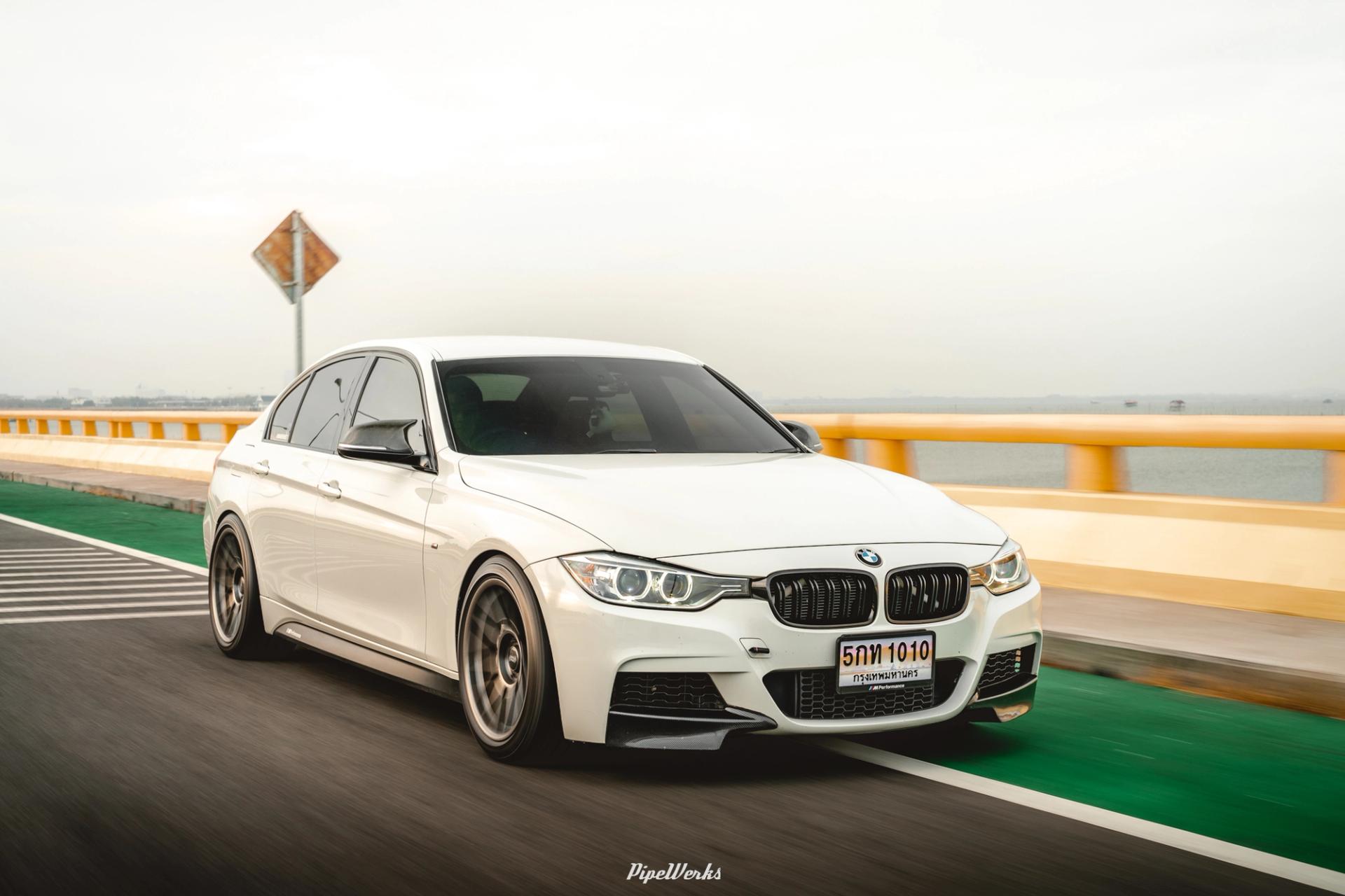 BMW F30 Sedan 3 Series with 18" ARC-8 in Anthracite on BMW F30 F31 F34 ...