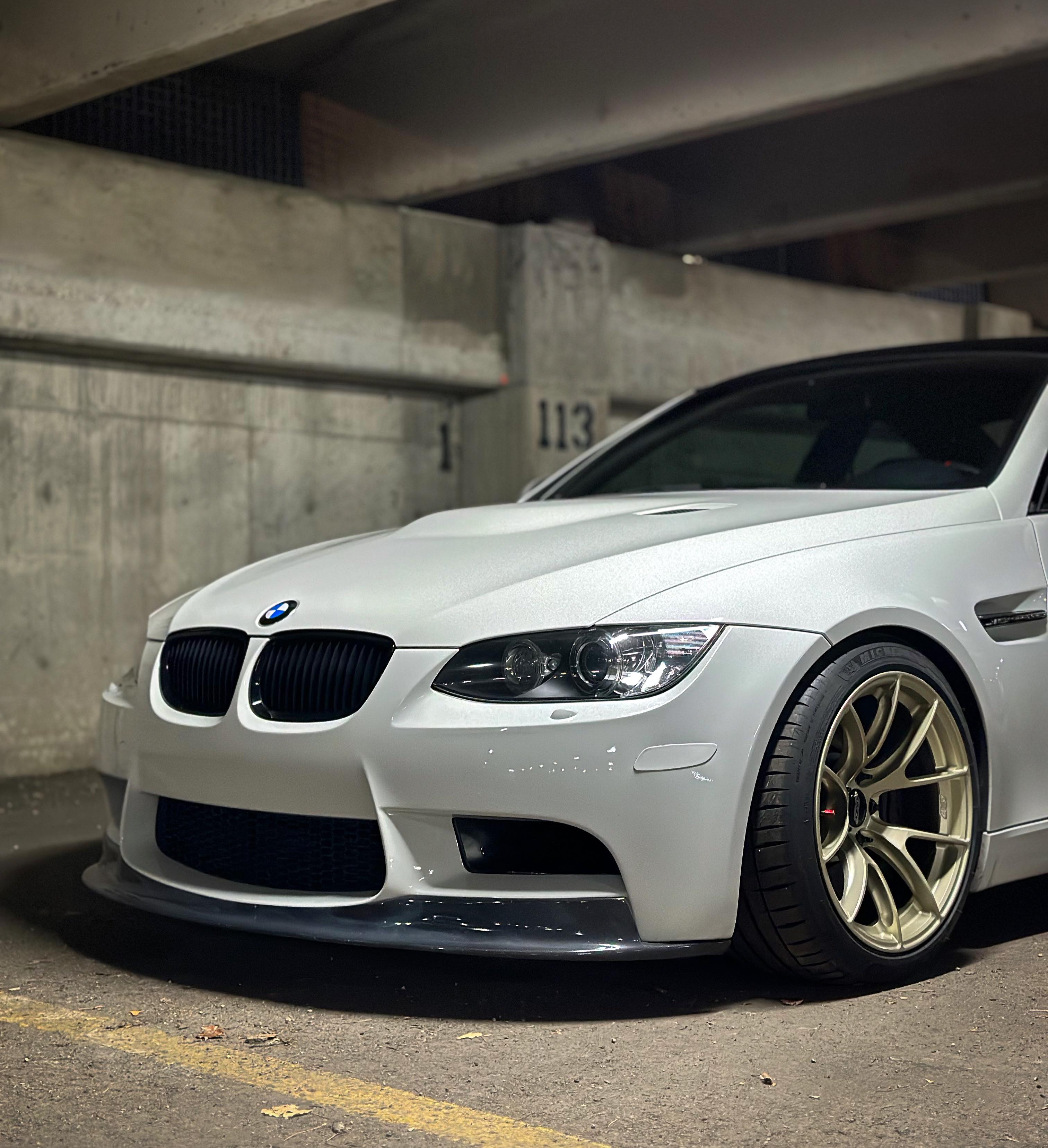 BMW E92 Coupe M3 with 18" VS-5RS in Motorsport Gold on BMW E90 E92 E93 ...