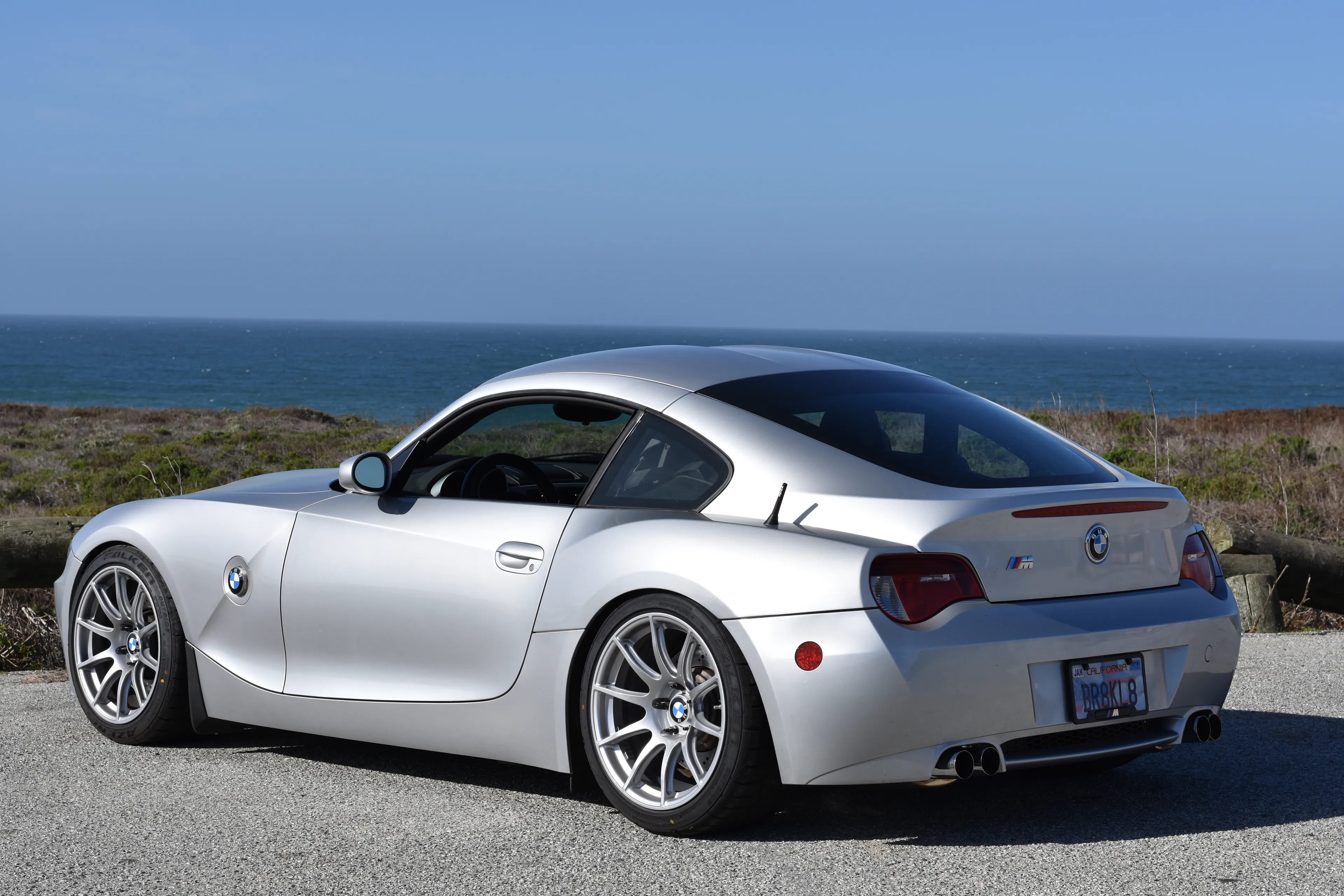 BMW E86 Coupe Z4 M with 18" SM-10 Wheels in Race Silver