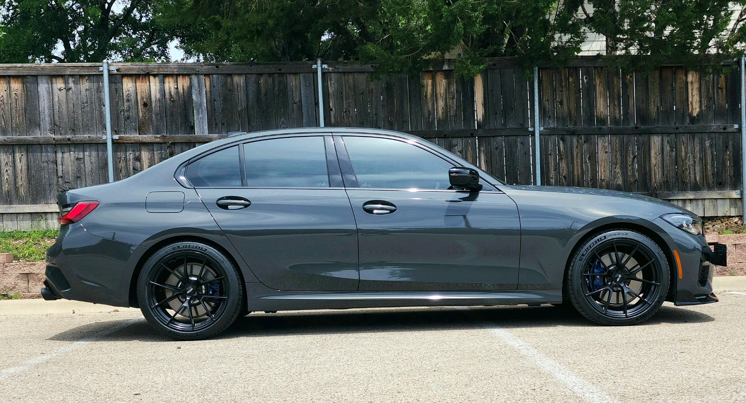 BMW G20 Sedan 3 Series with 19" VS-5RS Wheels in Satin Black