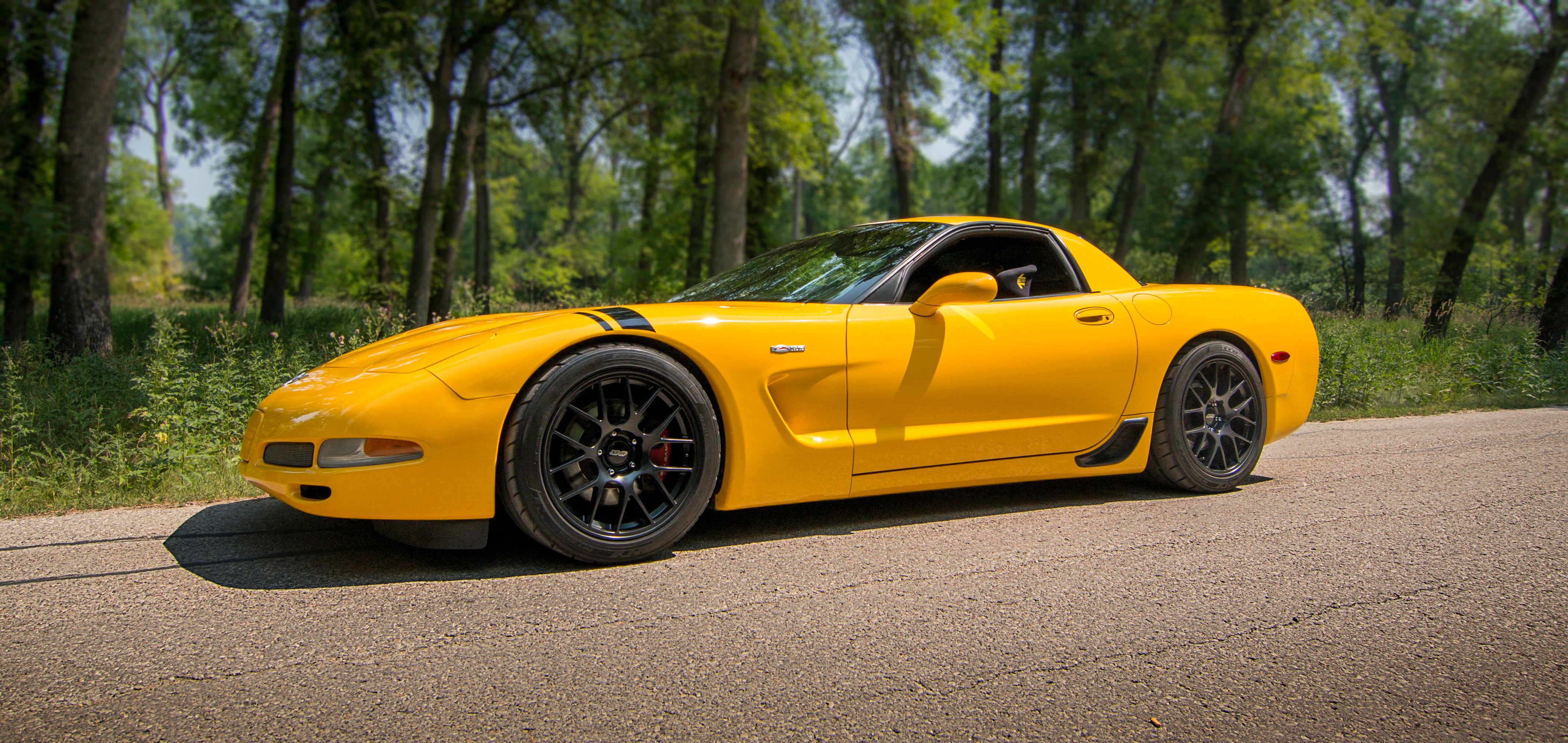 Chevrolet C5 Corvette Z06 with 18" EC-7 in Satin Black on Chevrolet C5 ...