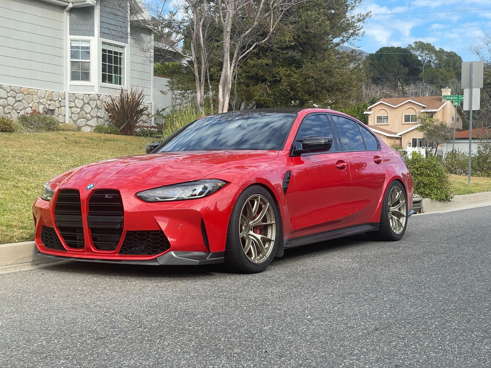 BMW G80 M3 with 19" VS-5RS Wheels in Motorsport Gold