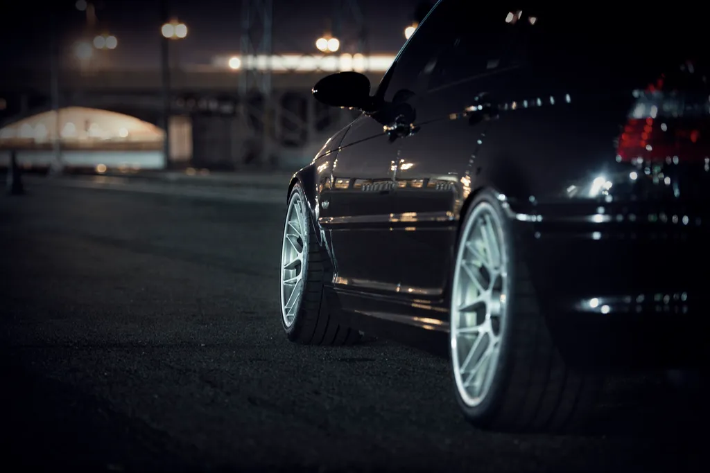 BMW E46 3 Series with 18" ARC-8 Wheels in Hyper Silver