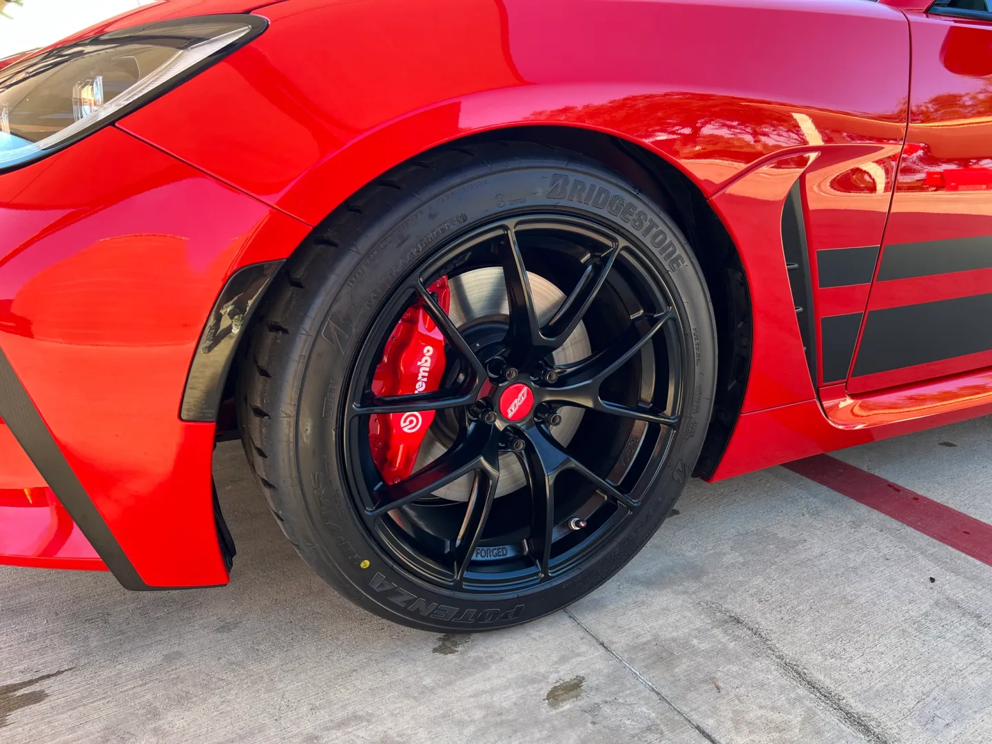 Toyota GR86 with 17" VS-5RS Wheels in Satin Black