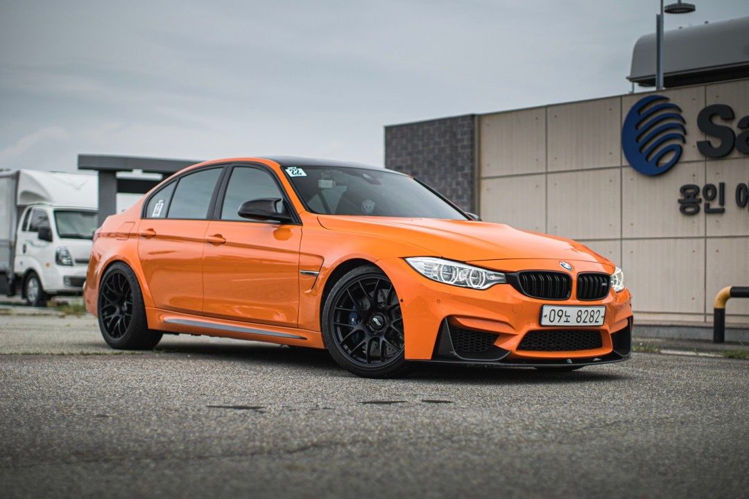 BMW F80 M3 with 19" EC-7 Wheels in Satin Black