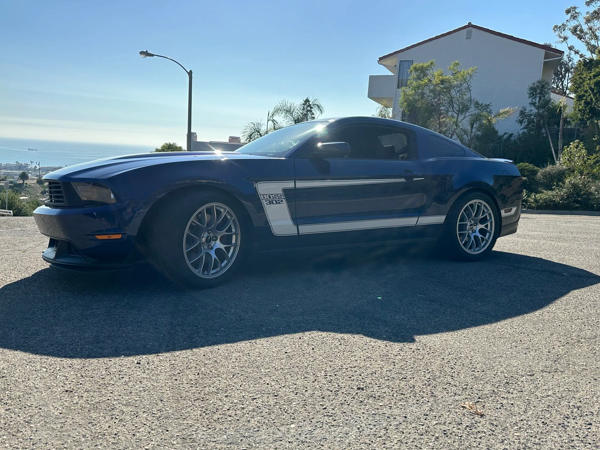 Ford S197 Mustang Boss 302 with 19" EC-7 Wheels in Race Silver
