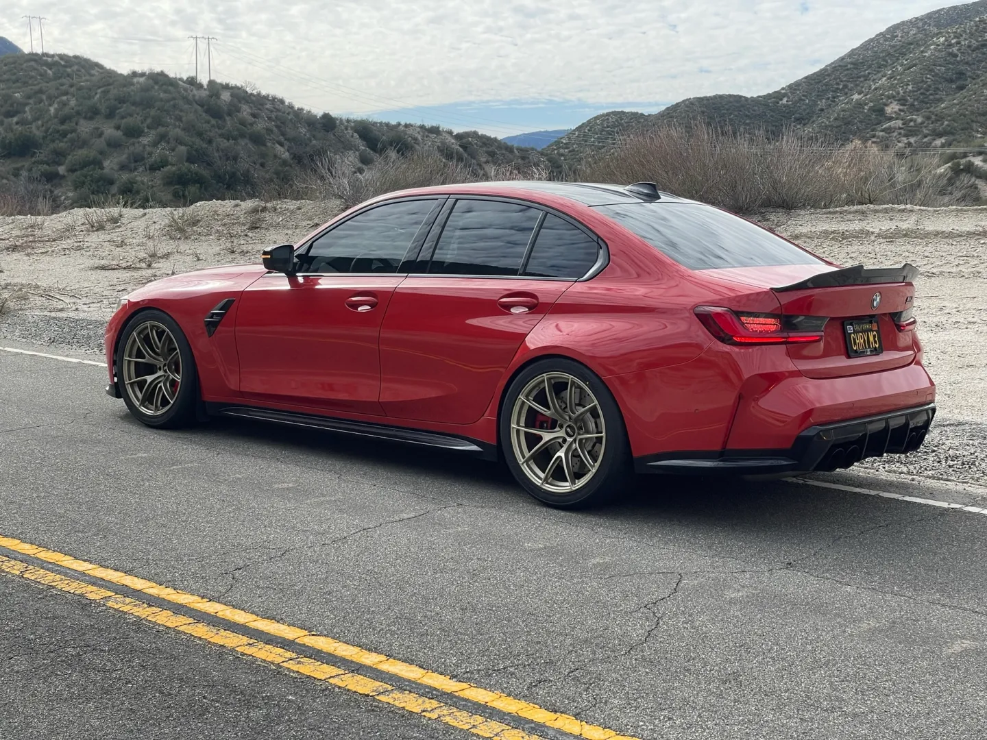 BMW G80 M3 with 19" VS-5RS Wheels in Motorsport Gold