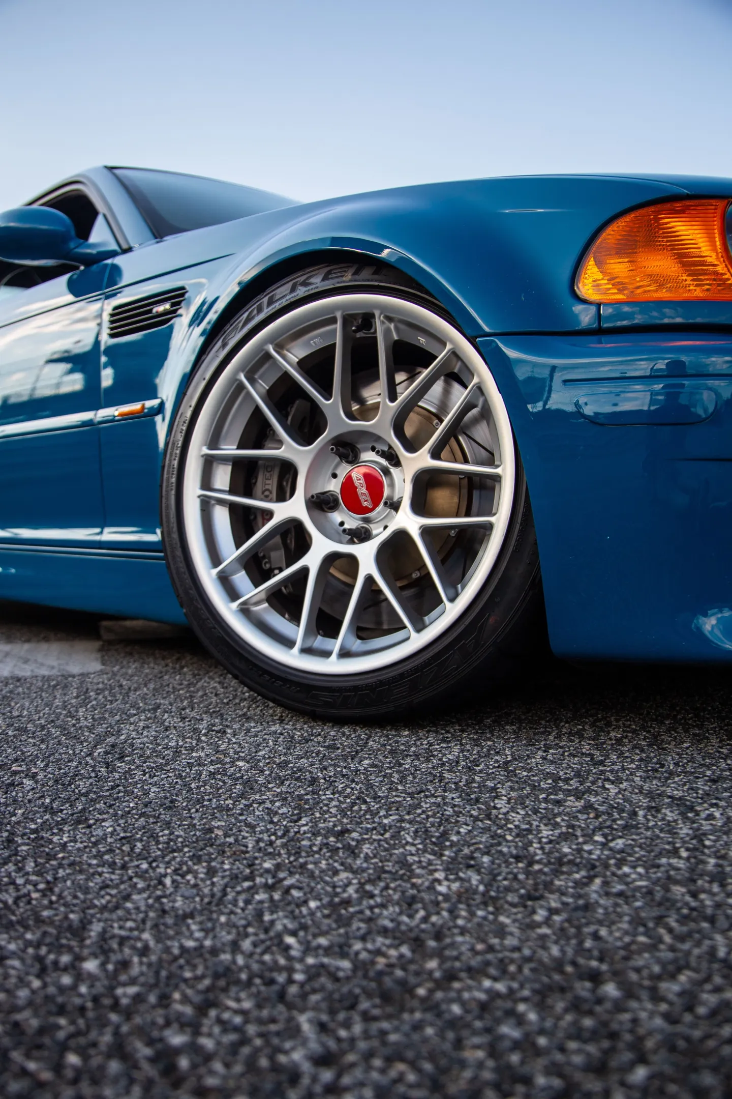 BMW E46 M3 with 18" ARC-8 Wheels in Hyper Silver